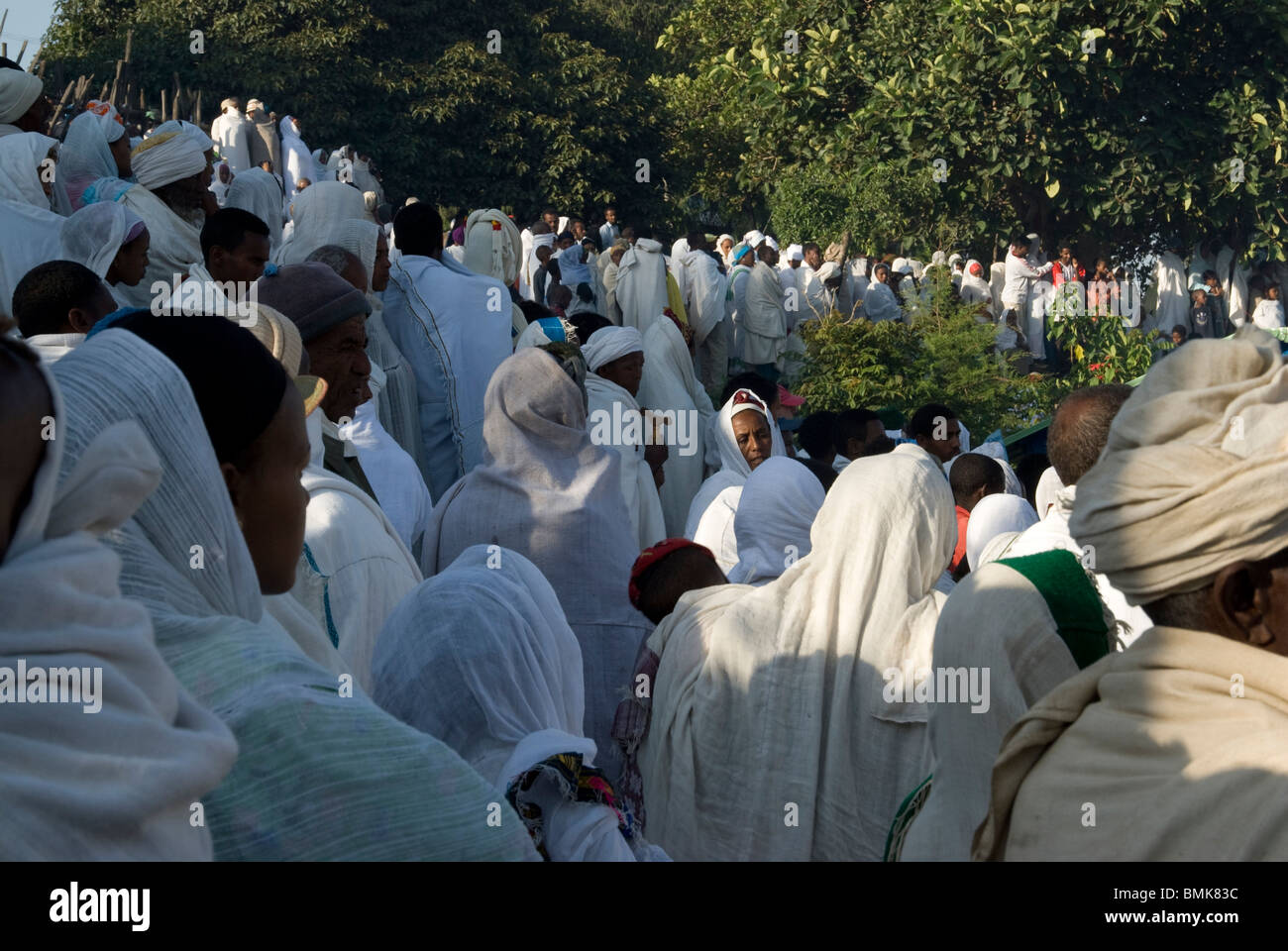 Ethiopia: Lalibela, Blue Nile River Basin, crowds for Meskal ceremony ...