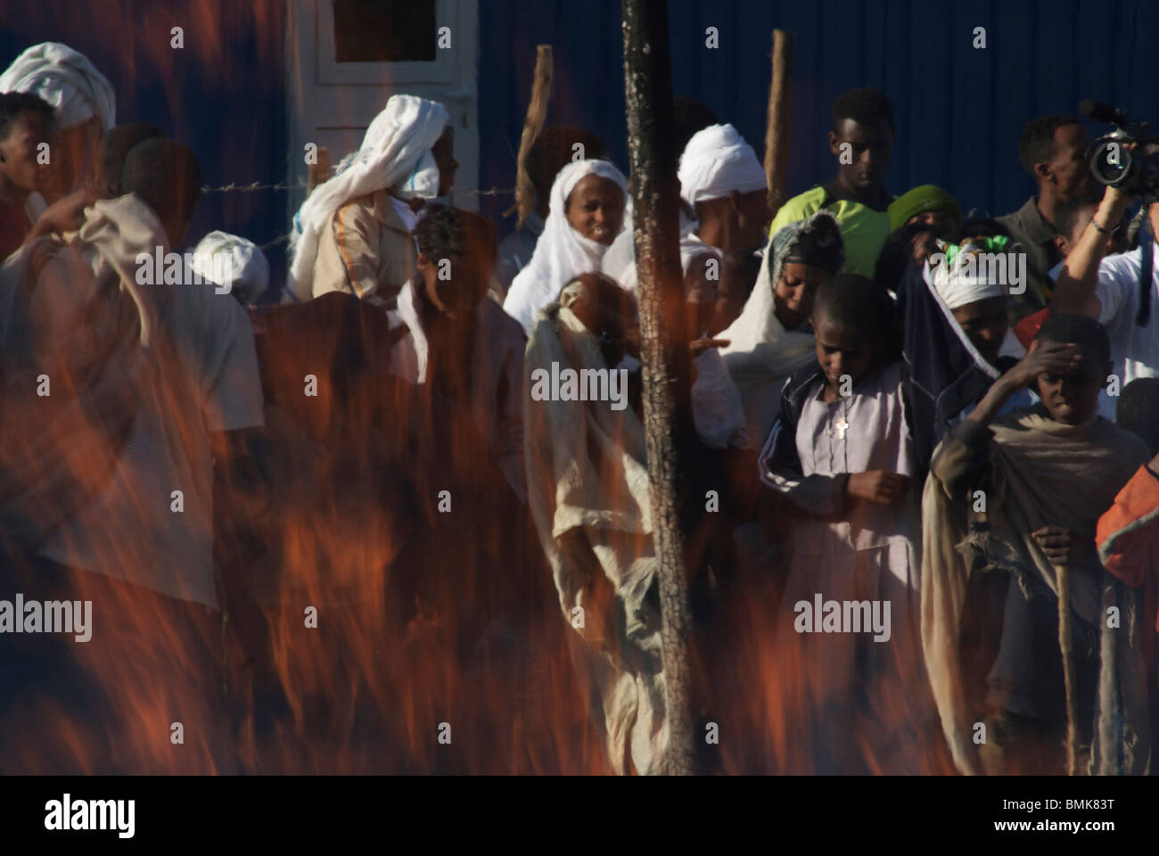 Ethiopia: Lalibela, Blue Nile River Basin, Meskal ceremony of burning ...