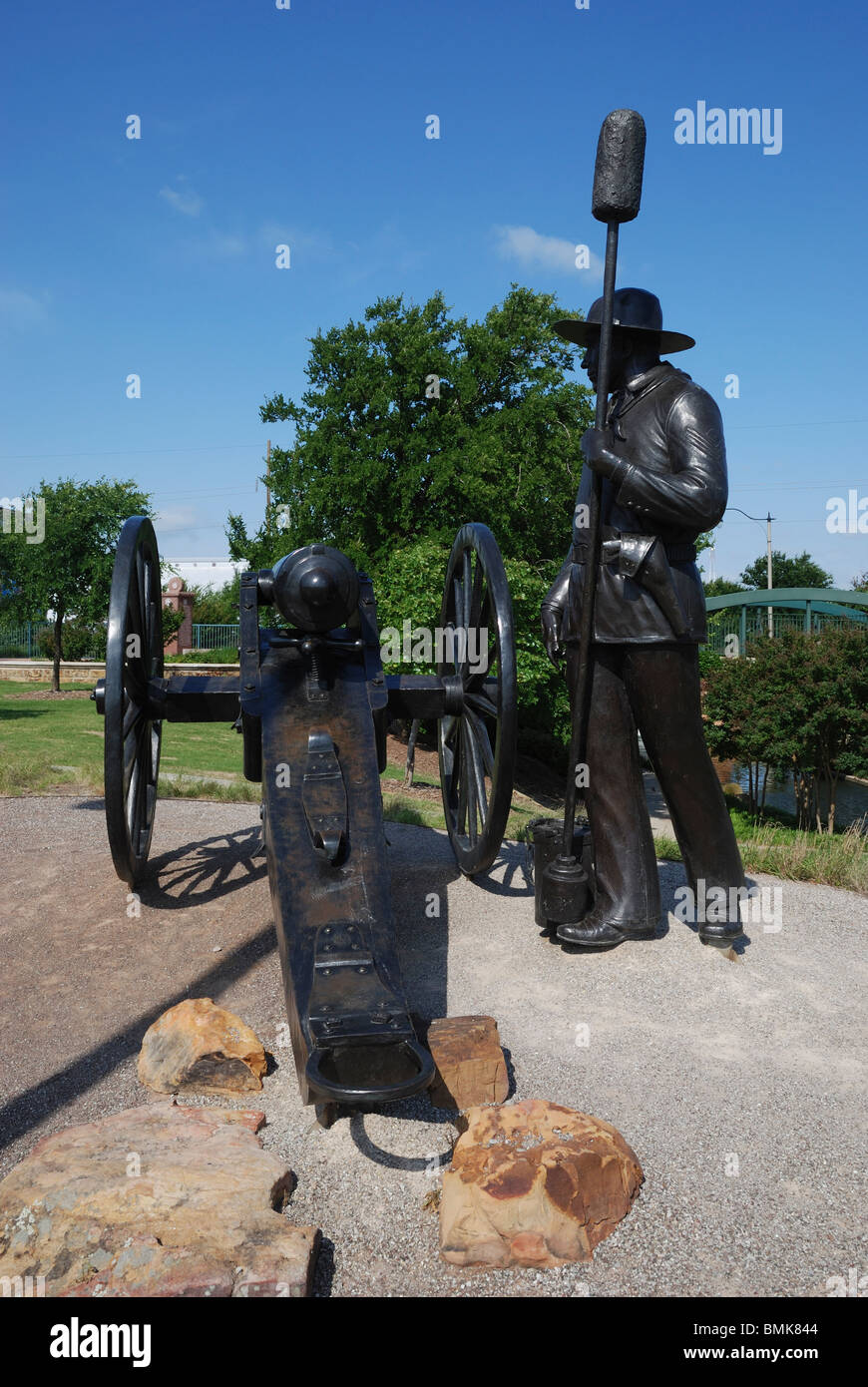 The Oklahoma Centennial Land Run Monument at Oklahoma City, Oklahoma ...