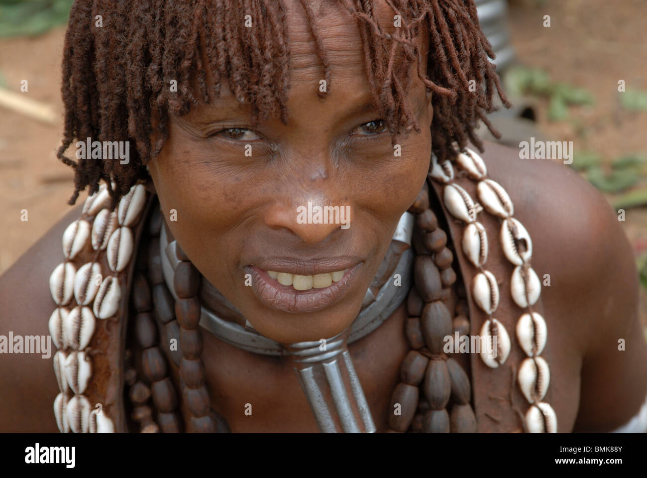 Ethiopia: Lower Omo River Basin, Dimika, Hamar tribal region, Hamar ...