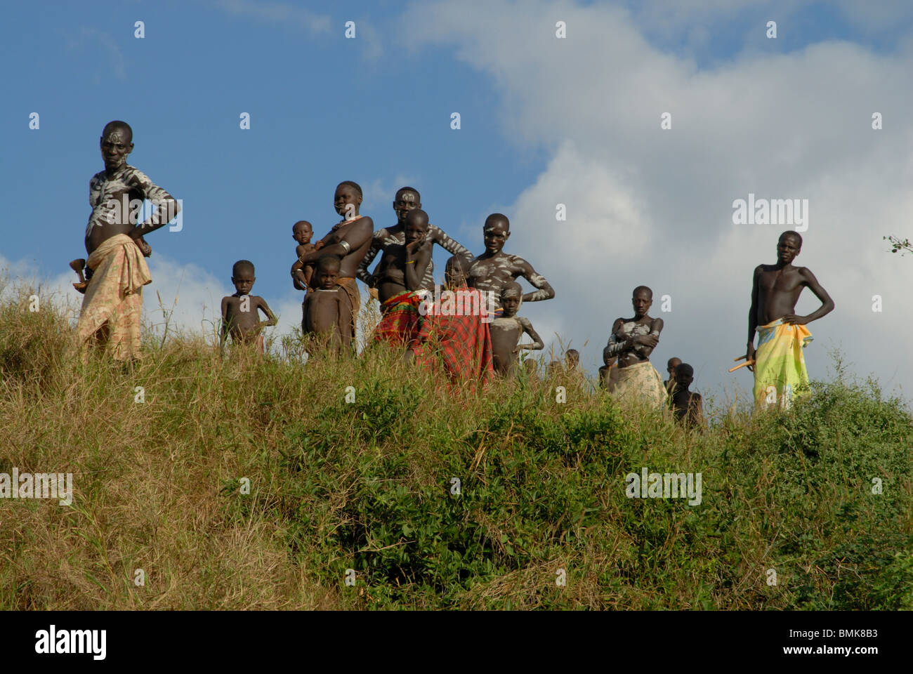 Ethiopia: Lower Omo River Basin, Kotrouru, a Kwego village, villagers ...