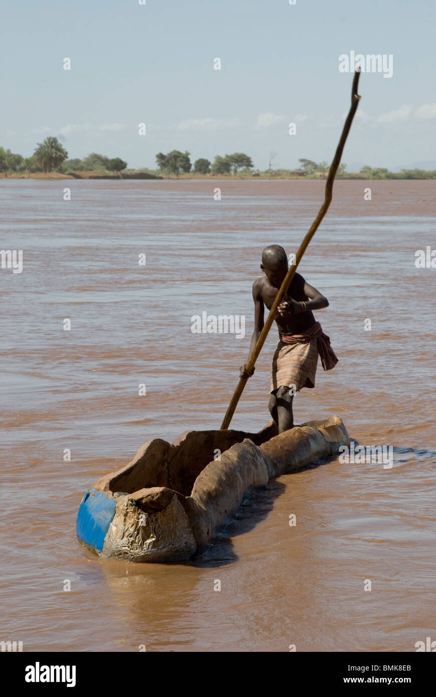 Ethiopia: Lower Omo River Basin, Omorate, Omo River Delta Stock Photo - Alamy