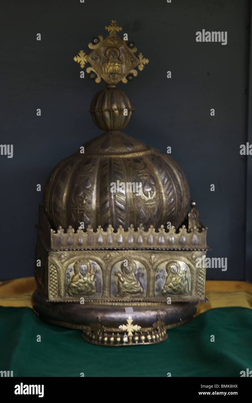 Ethiopia: Tigray Region, Axum, Church of St. Mary of Zion, museum with ...