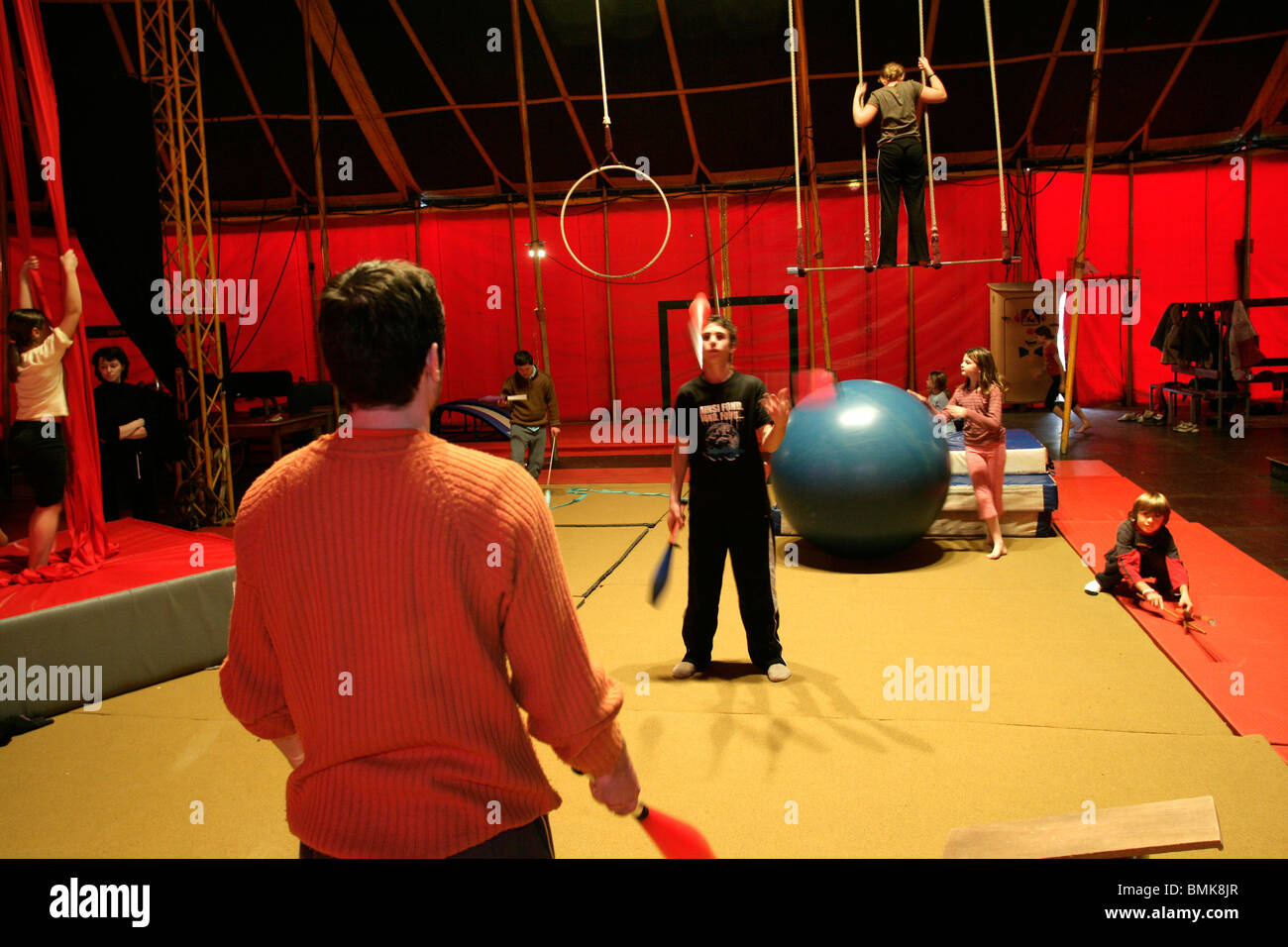 Circus apprenticeship scheme Stock Photo - Alamy