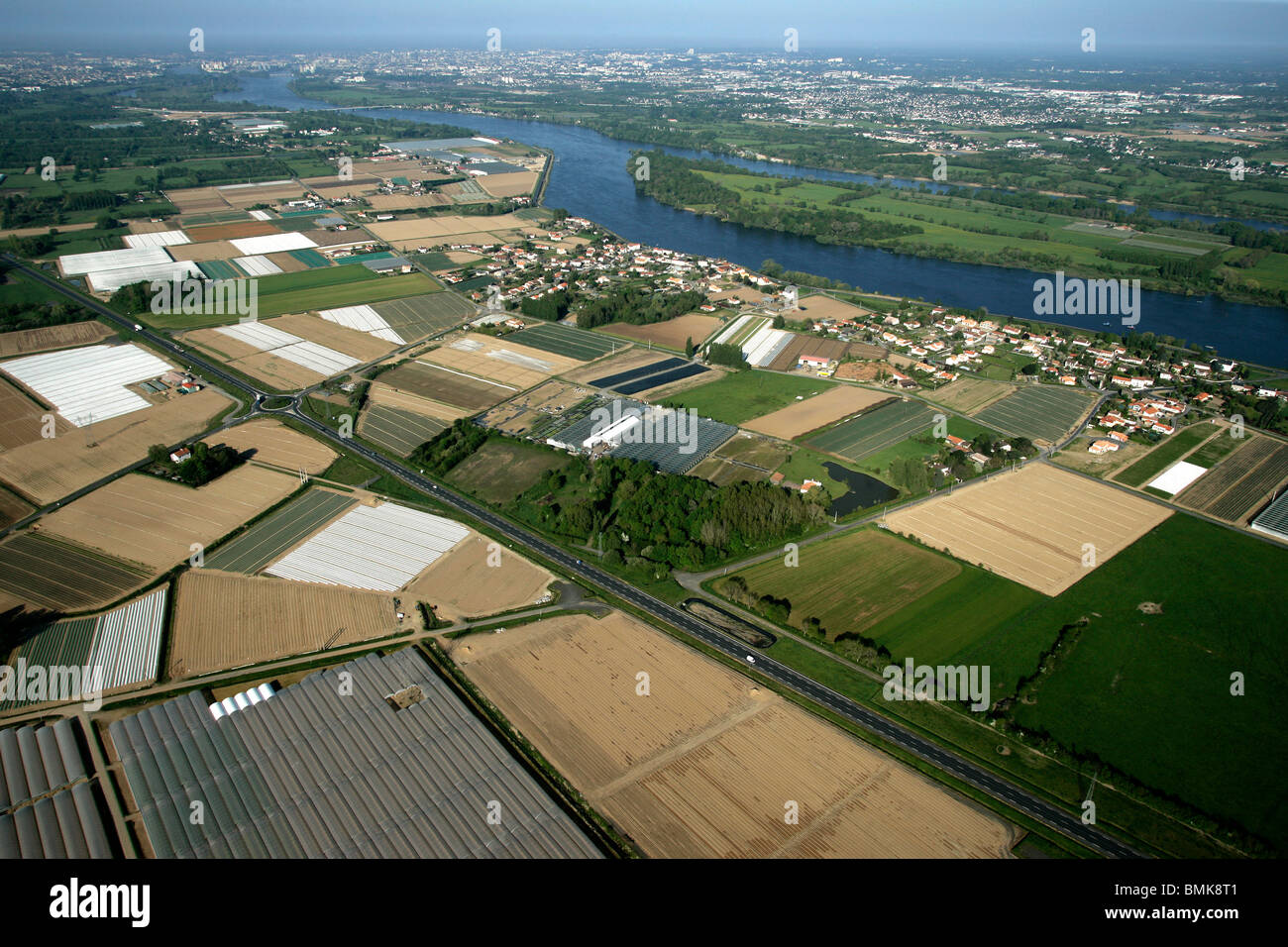 An aerial view of farmers fields hi-res stock photography and images ...