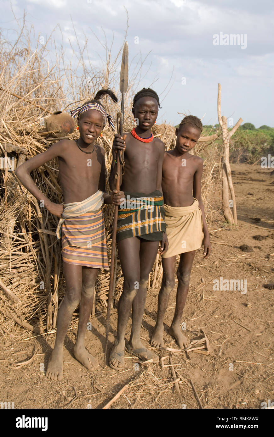 Ethiopia: Lower Omo River Basin, Omo Delta, Dassenech village of ...