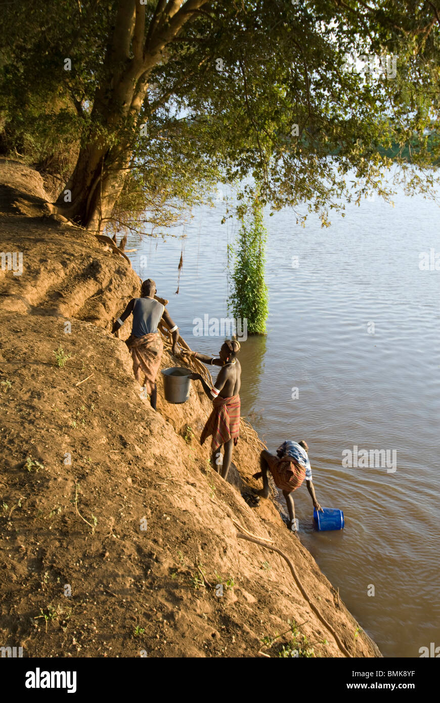 Ethiopia: Lower Omo River Basin, Omo Delta at low water season, Loyere Camp Stock Photo - Alamy