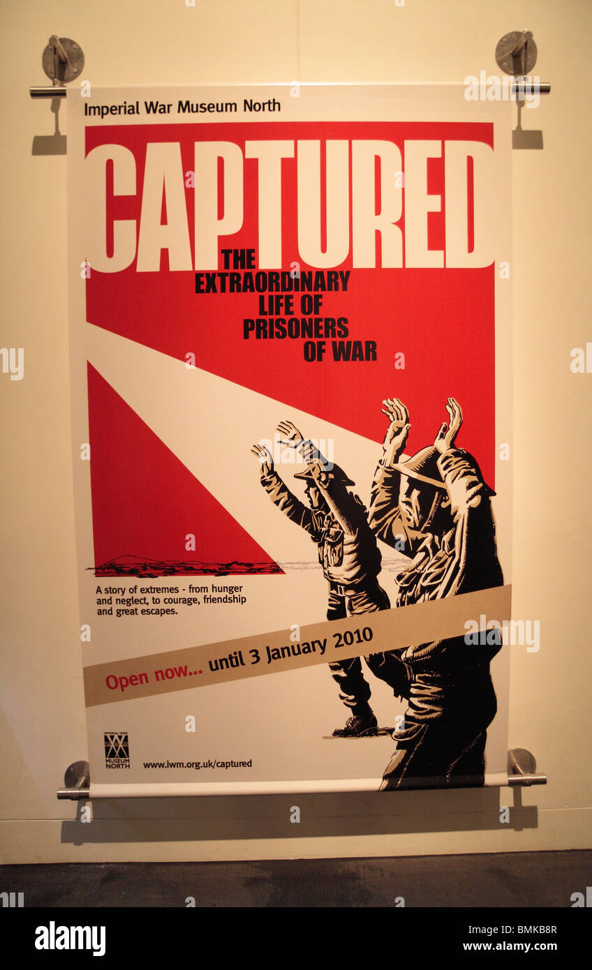 Poster advertising the 'Captured' exhibition at the Imperial War Museum ...
