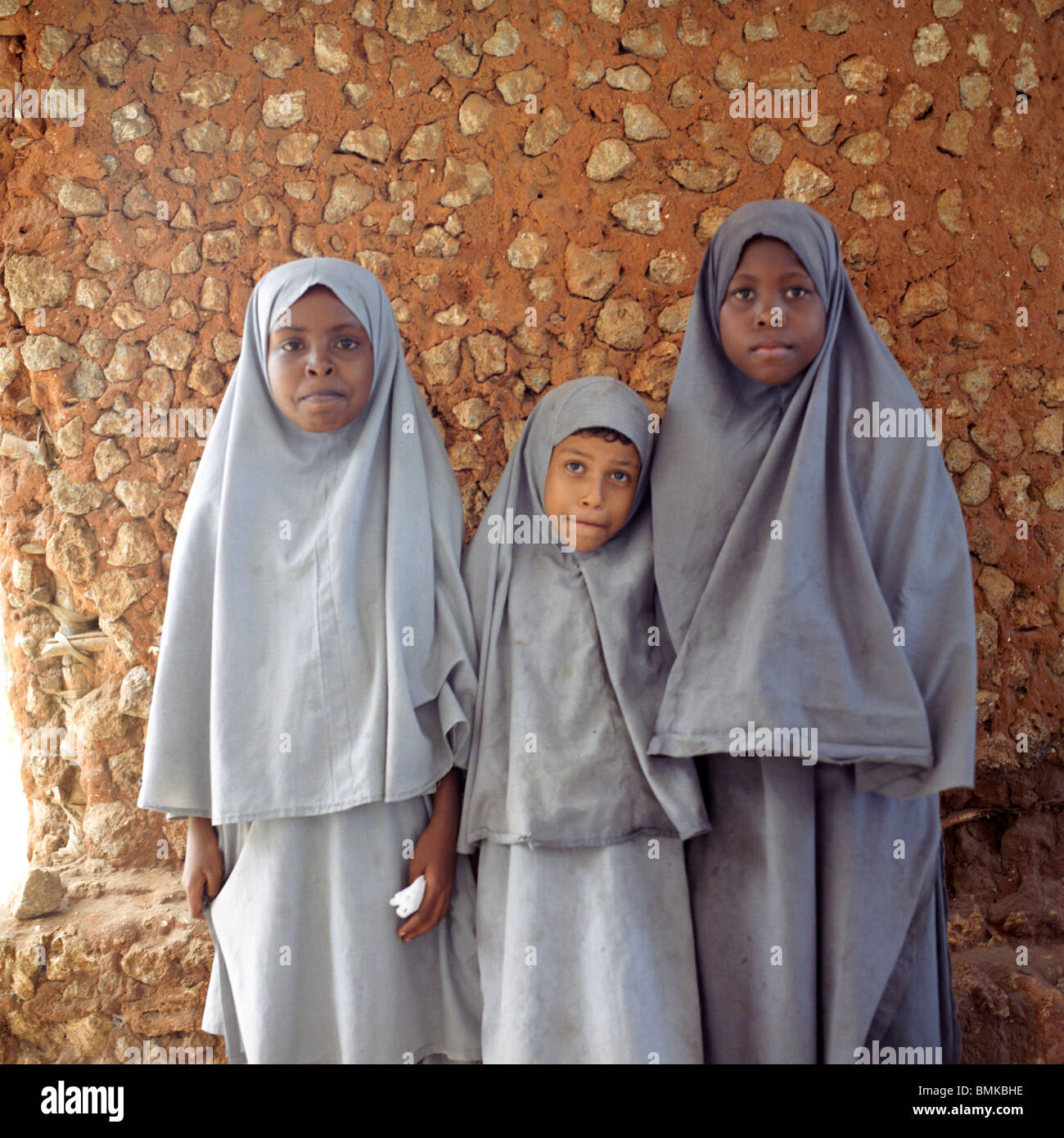 Three muslim girls in kenya hi-res stock photography and images - Alamy