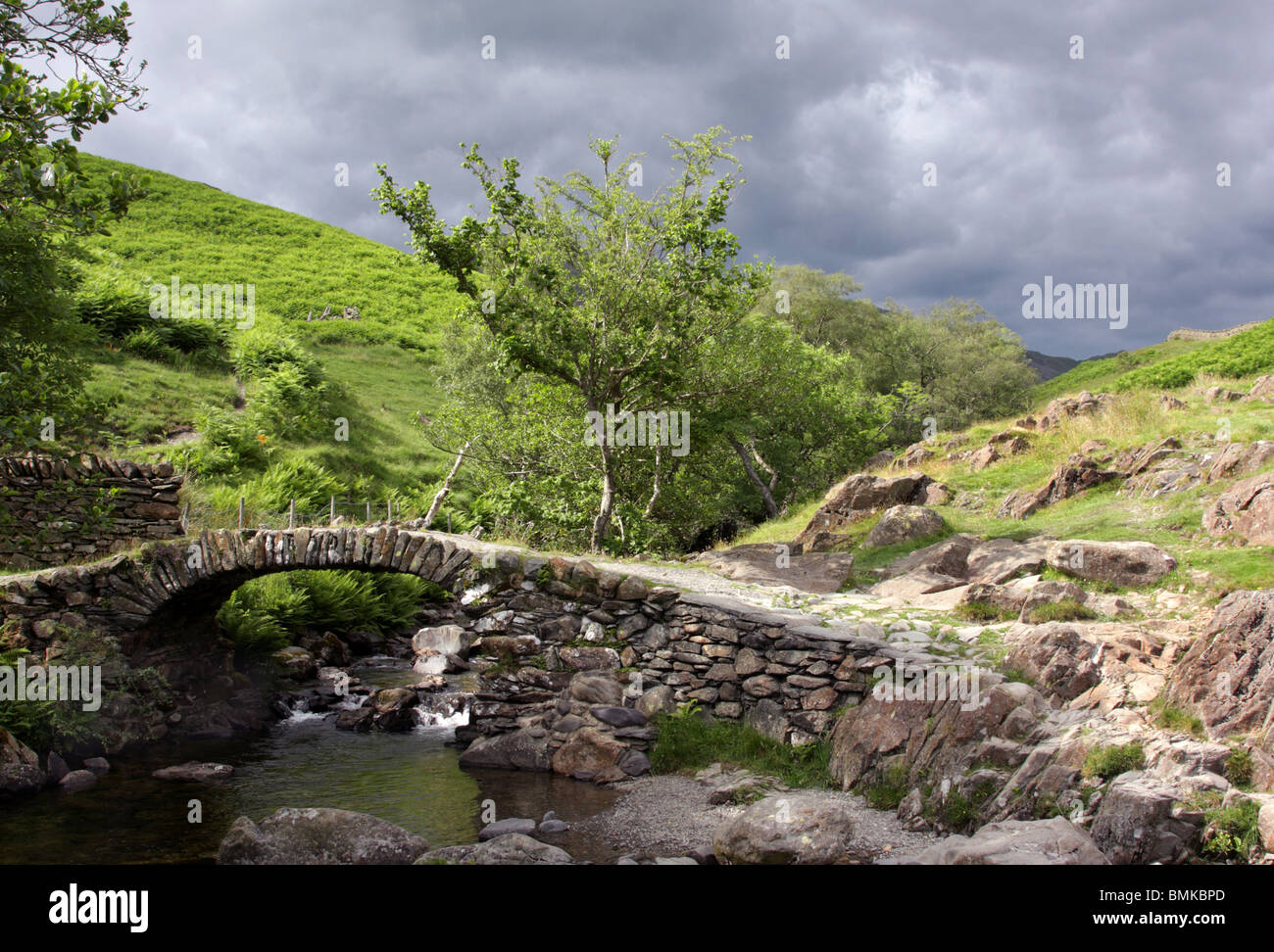 High Sweden bridge near Ambleside in the Lake district national park ...