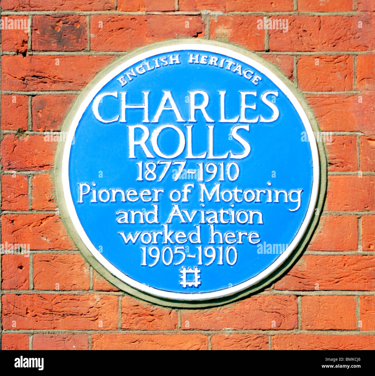 Charles rolls blue plaque hi-res stock photography and images - Alamy
