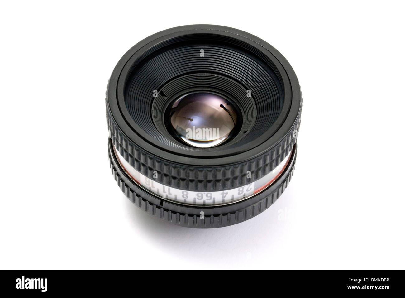 One lens isolated on white Stock Photo - Alamy