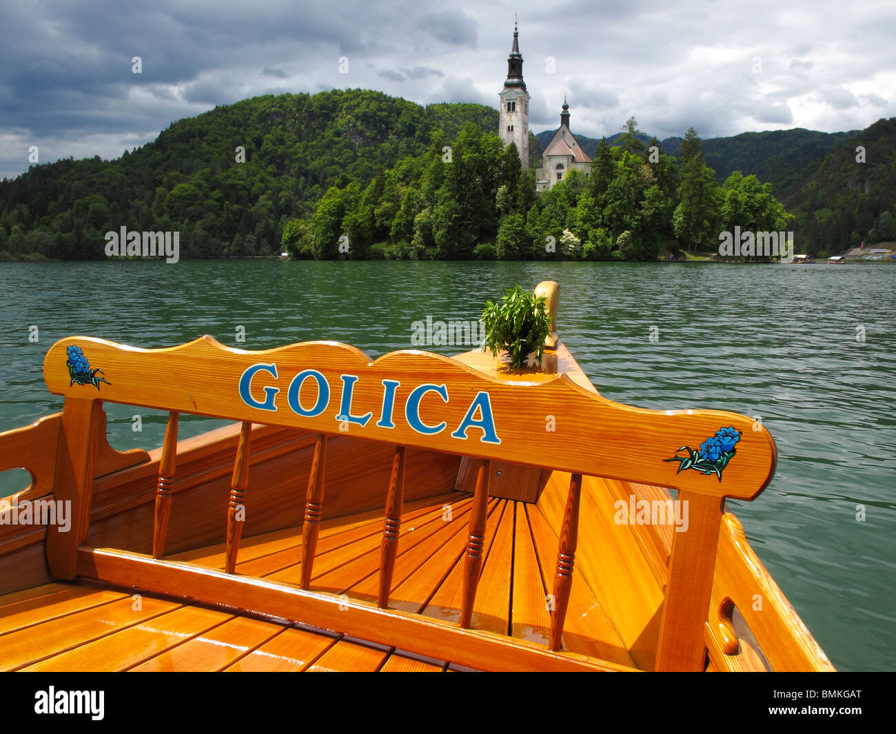 Traditional pletna boat hi-res stock photography and images - Alamy