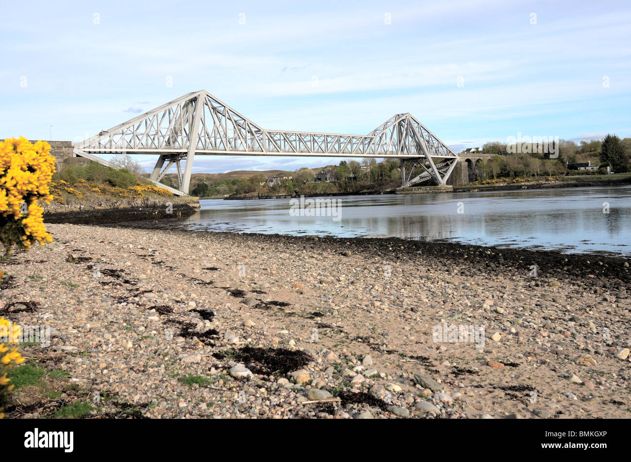 Connel Bridge over Loch Etive at the Falls of Lora Argyll and Bute ...