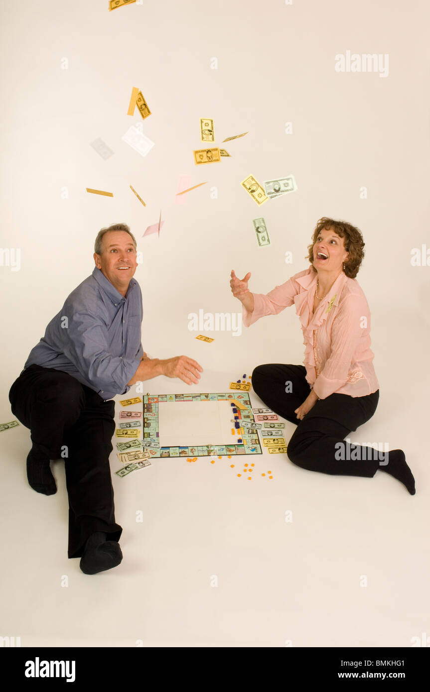 Monopoly Man Throwing Money