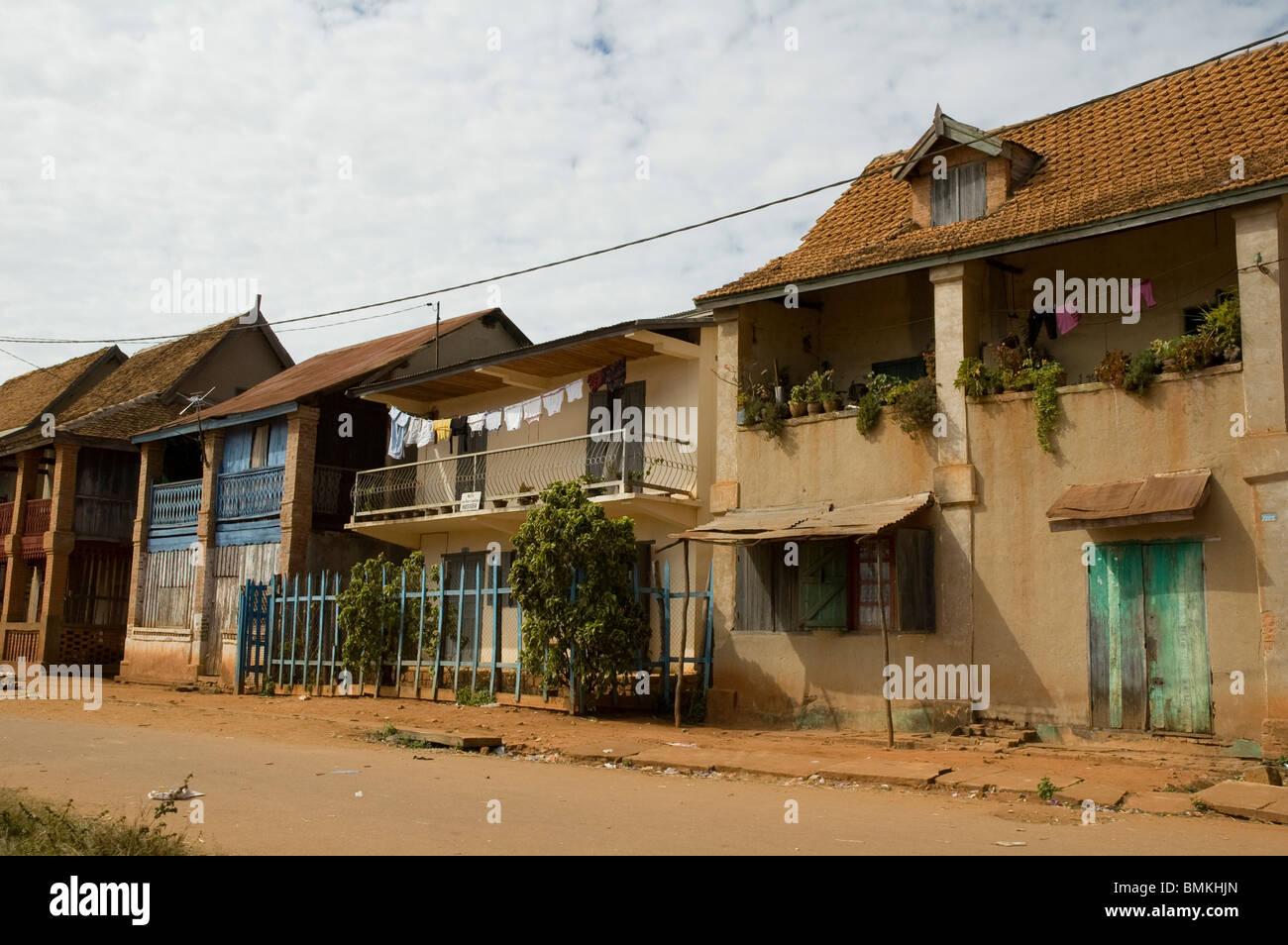 Madagascar, Ambalavao. Street scene Stock Photo - Alamy