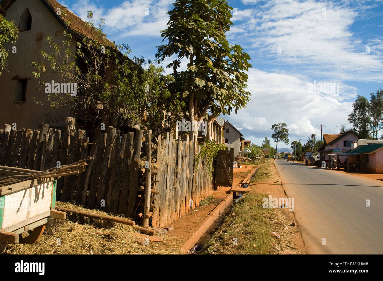 Madagascar, Ambalavao. Street scene Stock Photo - Alamy