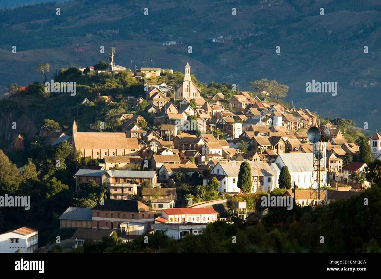 Madagascar, Fianarantsoa. Panorama Stock Photo - Alamy