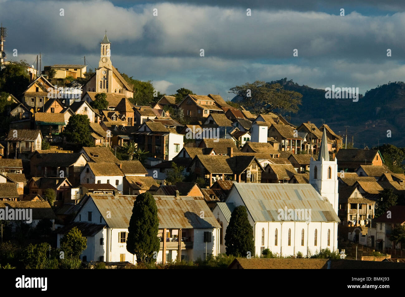 Madagascar, Fianarantsoa. Panorama Stock Photo - Alamy