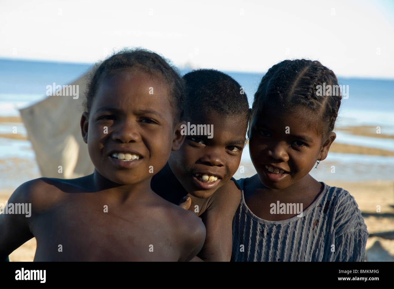 Madagascar, Mangily. Children Stock Photo - Alamy
