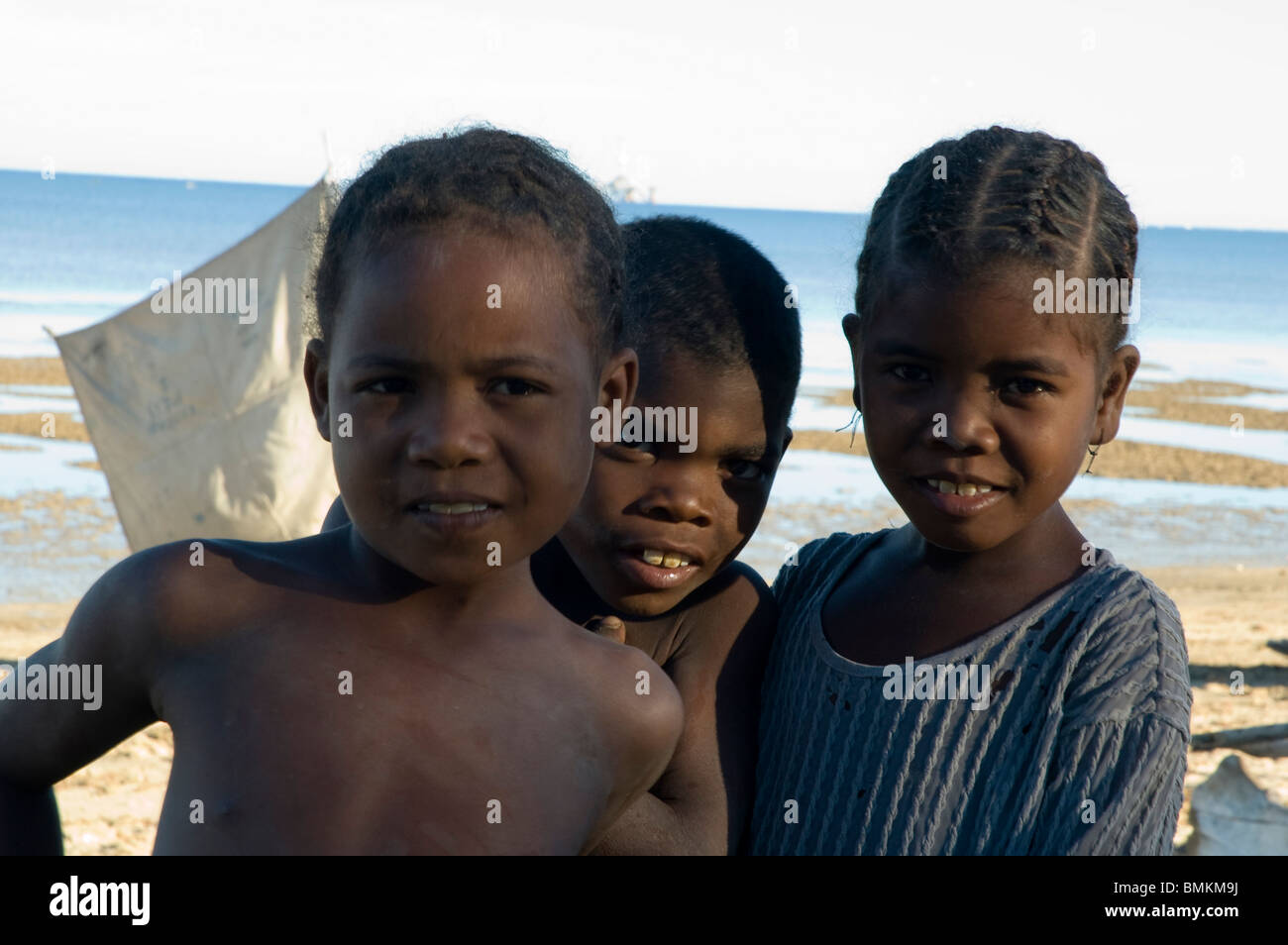 Madagascar, Mangily. Children Stock Photo - Alamy