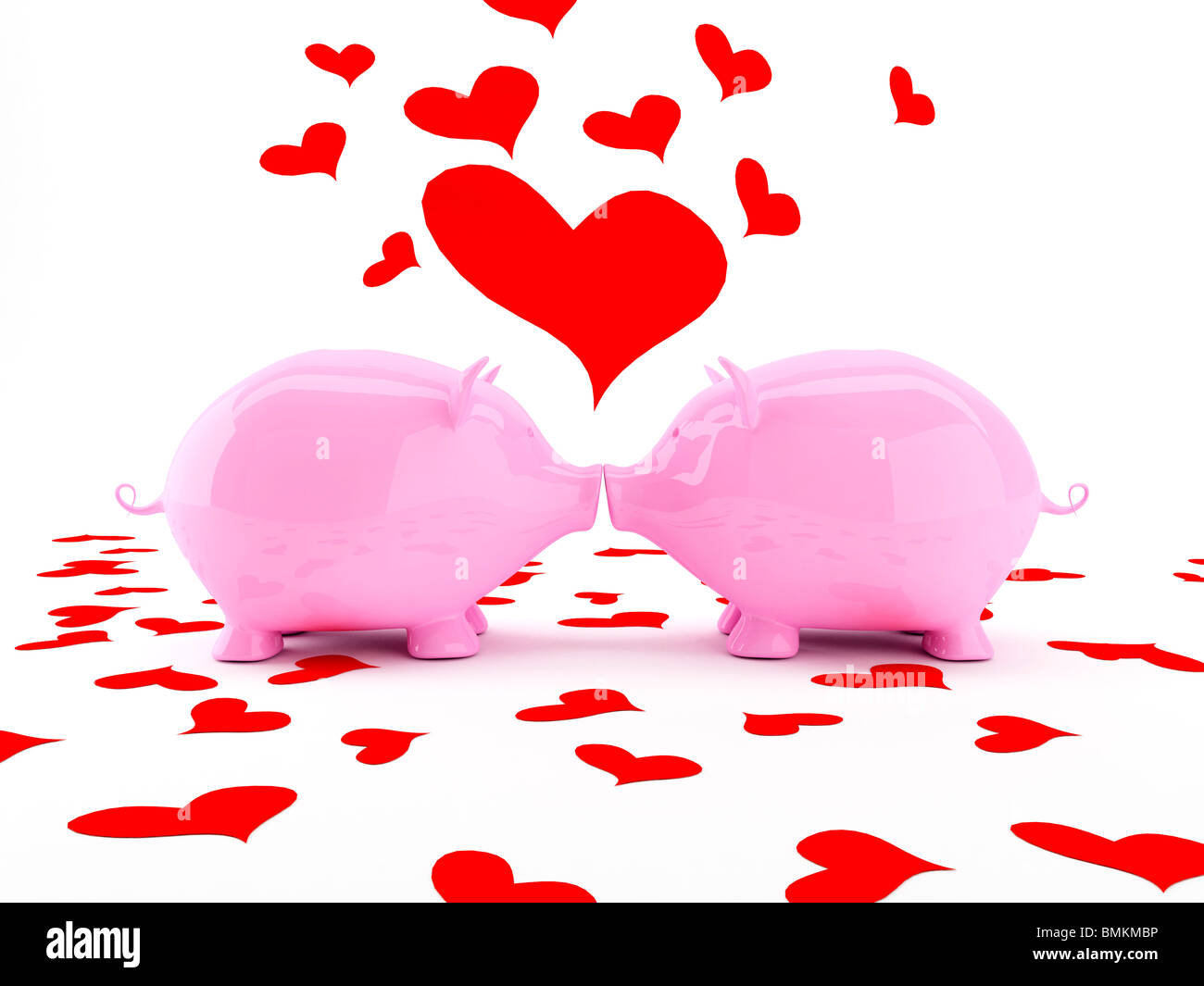 Pig in love hi-res stock photography and images - Alamy