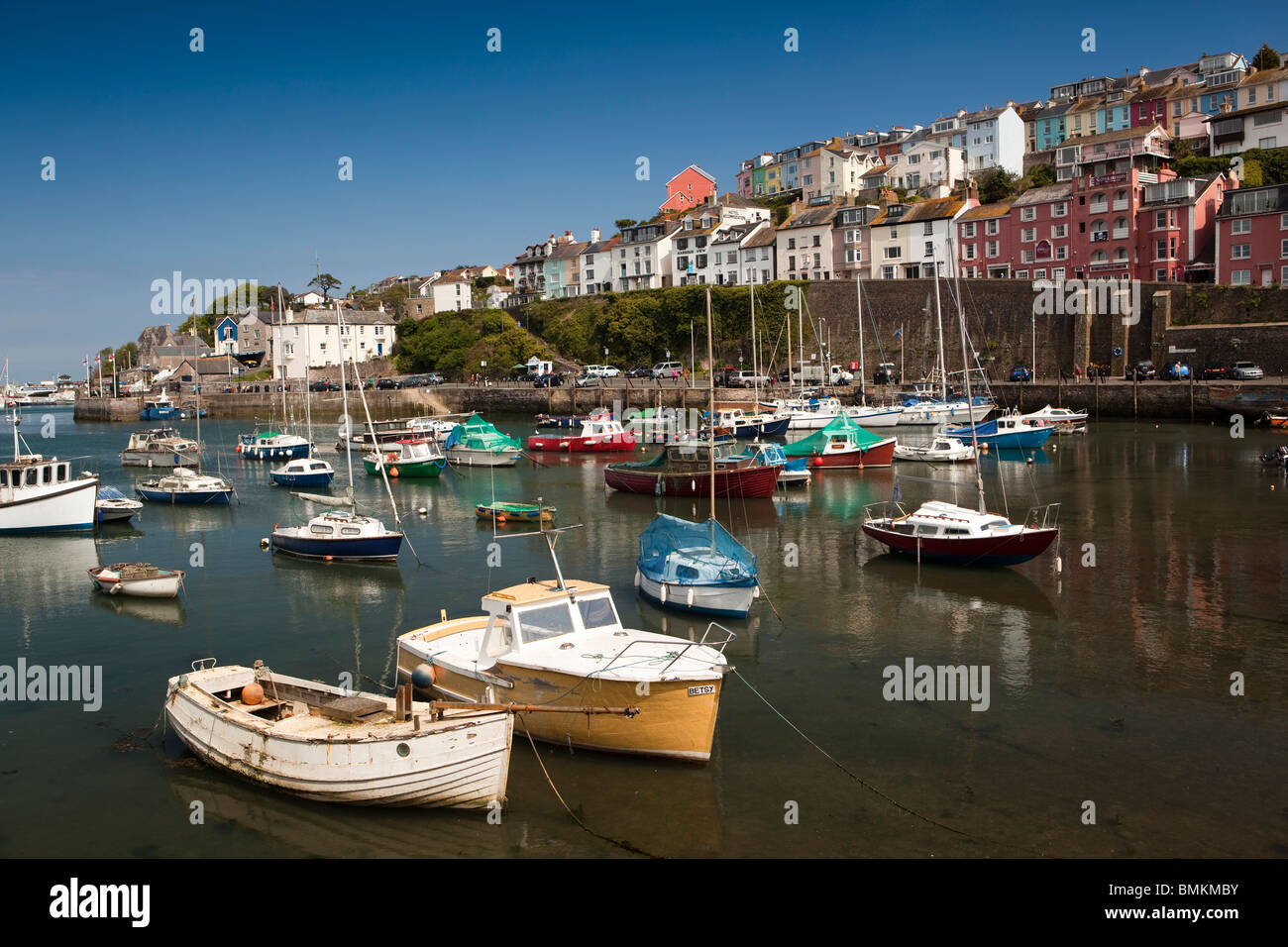 Brixham attractive south coast seaside resort hi-res stock photography ...