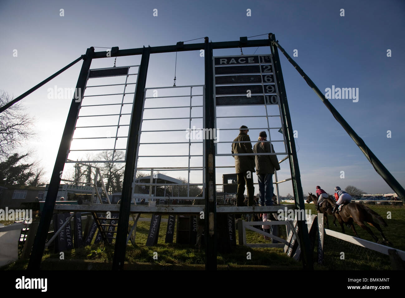 Point-to-Point Horse racing at Cottenham in Cambridgeshire Stock Photo ...