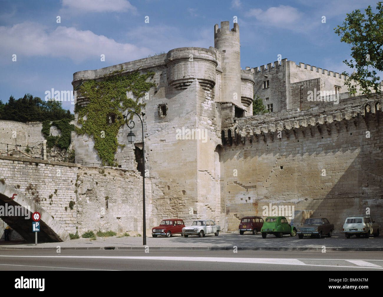 Avignon fortified city walls Stock Photo - Alamy