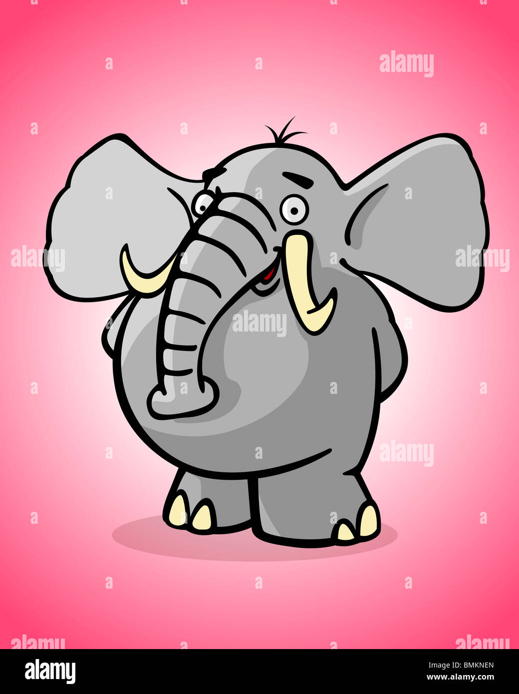 Funny elephant cartoon hi-res stock photography and images - Alamy