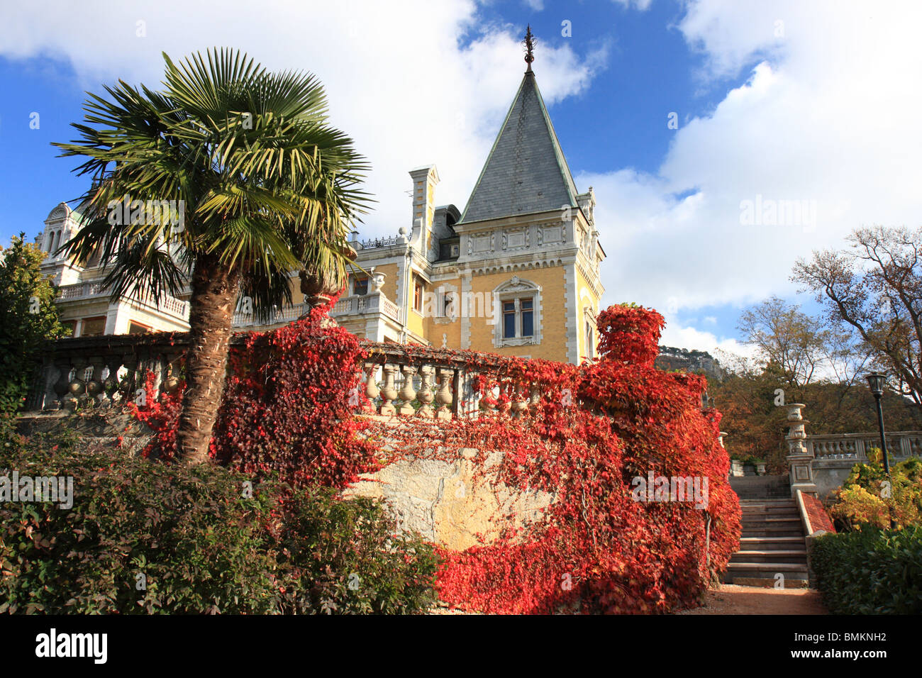 Palace of russian emperor Alexander III in Massandra (near Yalta ...