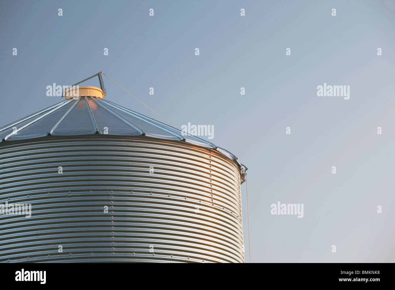 Alberta, Canada; Metal Grain Bin Stock Photo - Alamy