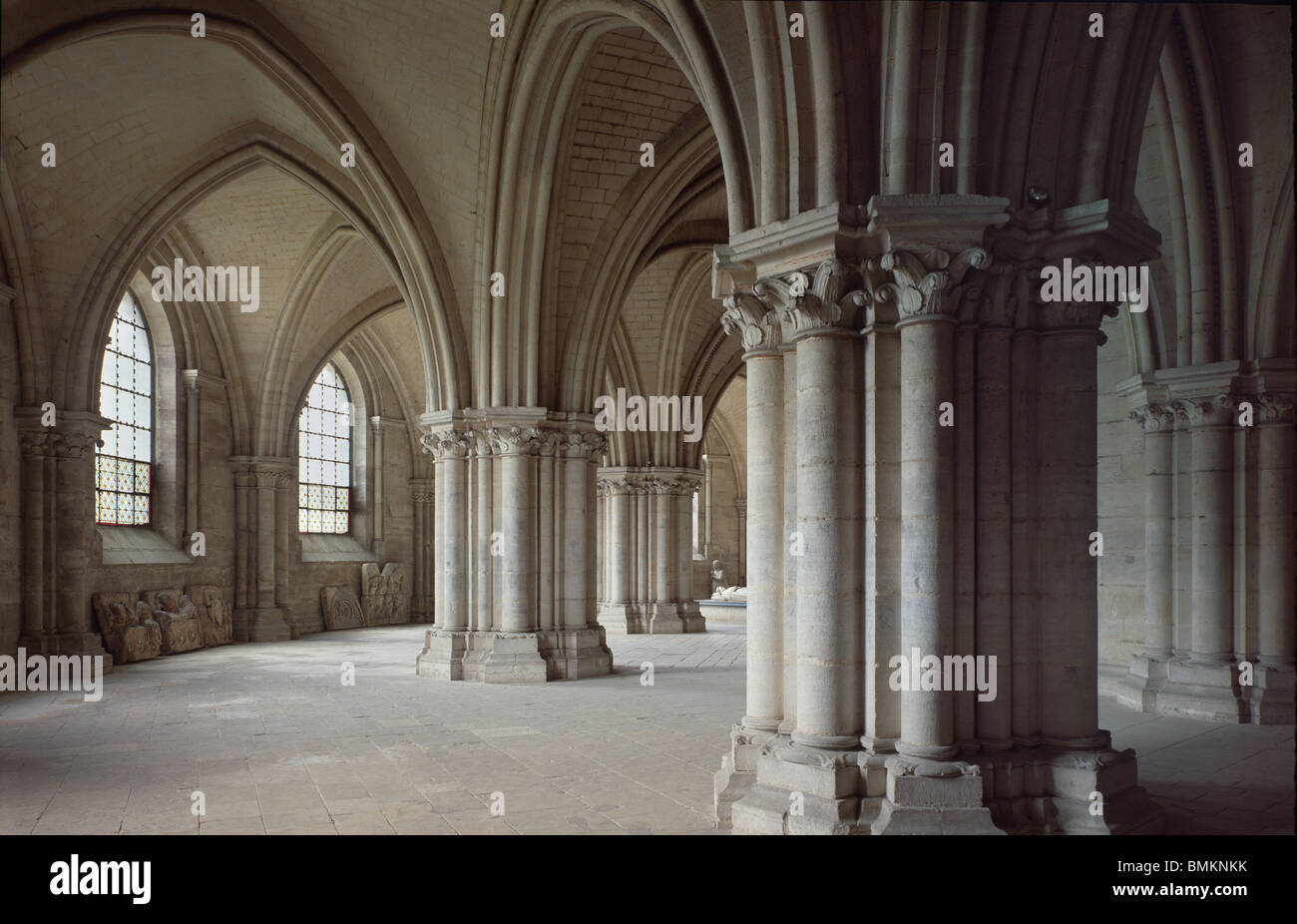 Bourges Cathedral, France. Gothic Crypt of 1195-1265 Stock Photo - Alamy