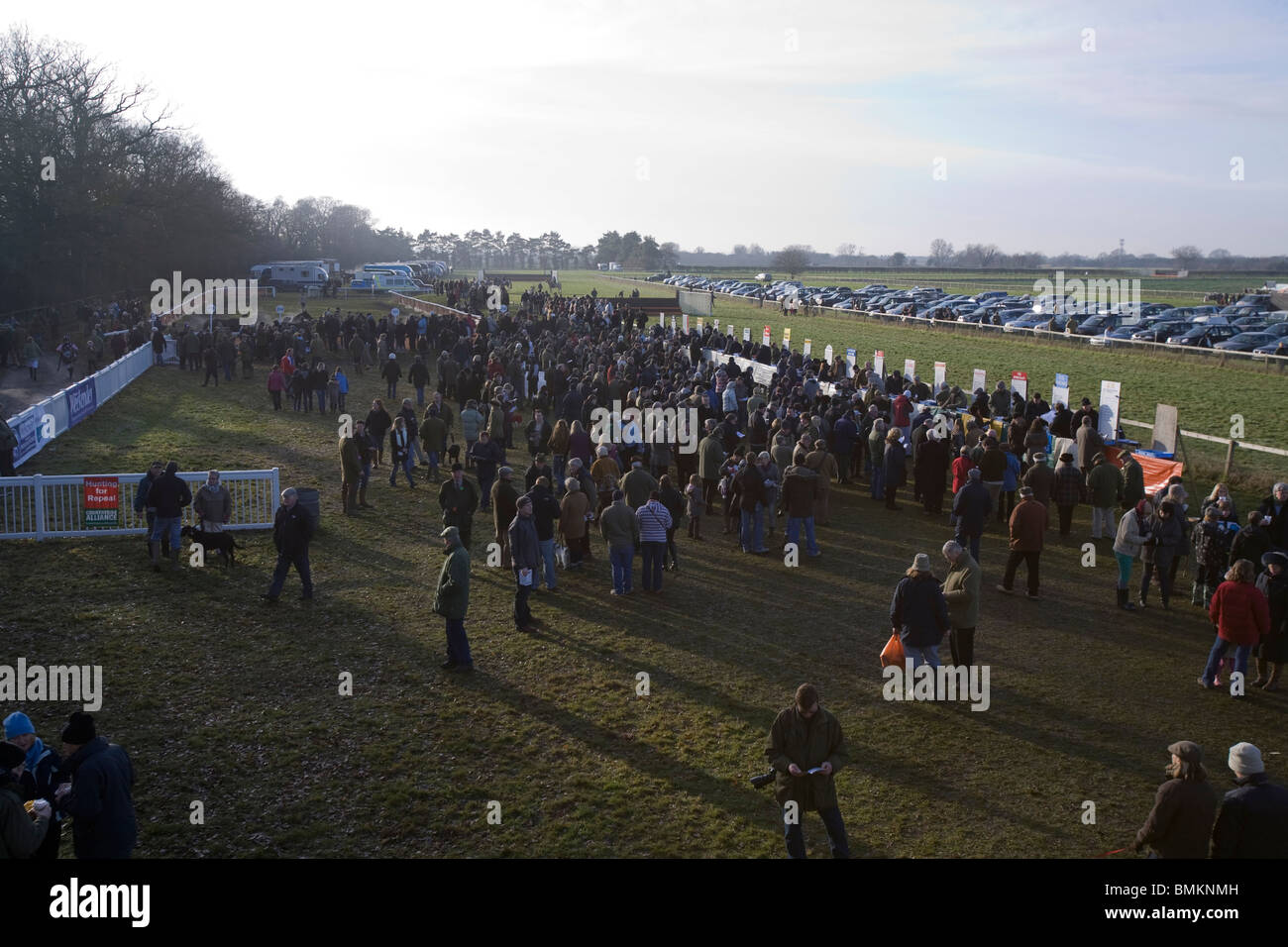 Point-to-Point Horse racing at Cottenham in Cambridgeshire Stock Photo ...