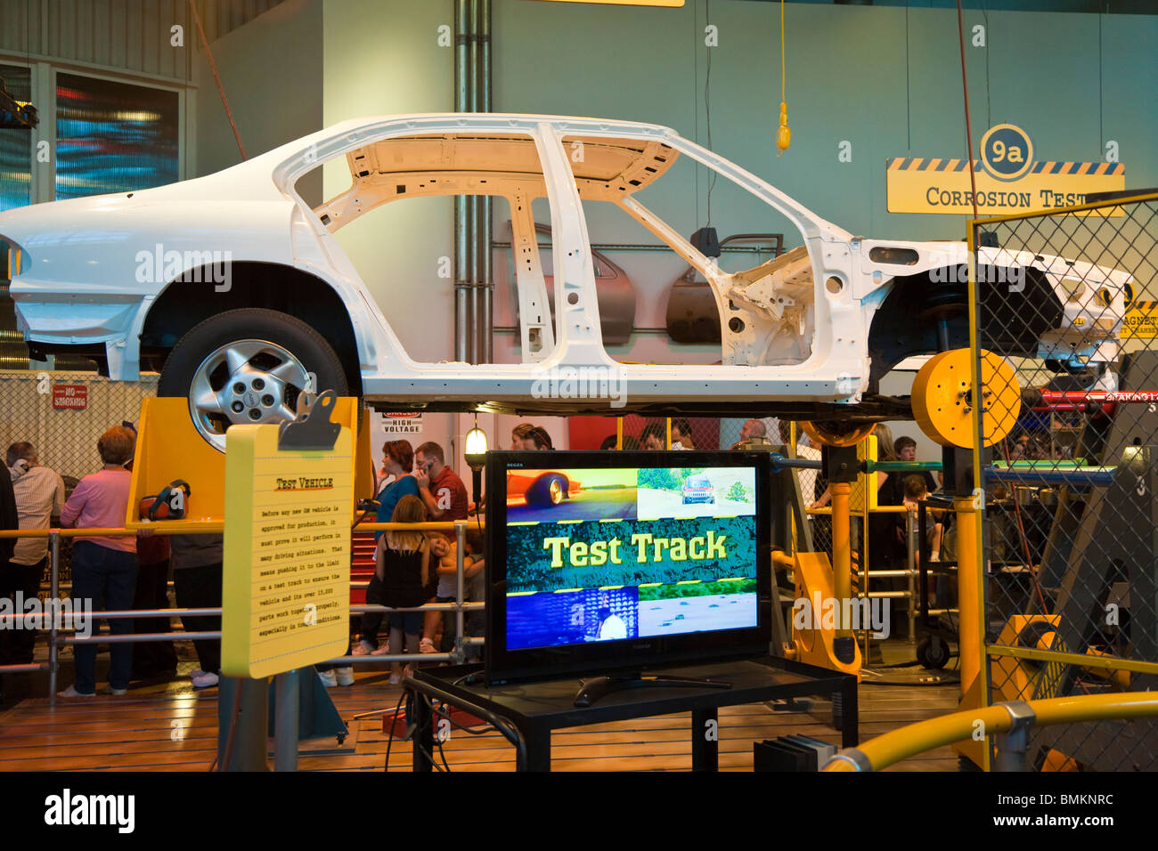Car body on display at entrance to Test Track attraction at Walt Disney ...