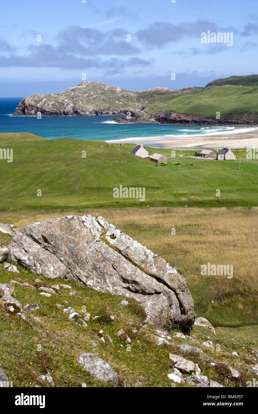 isle of lewis west coast beach scotland uk gb Stock Photo - Alamy