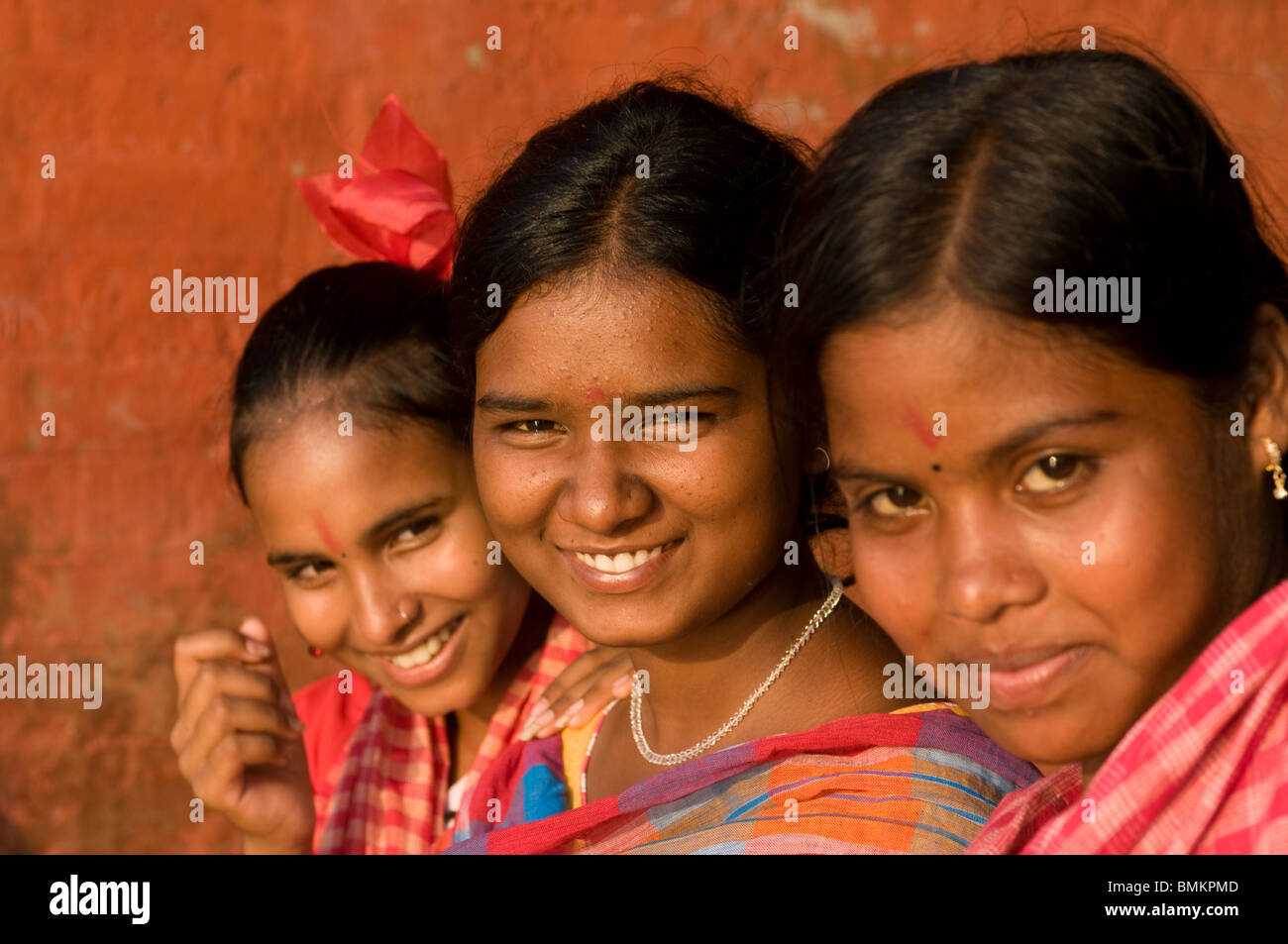 Smiling, Indian women. Calcutta. India Stock Photo - Alamy