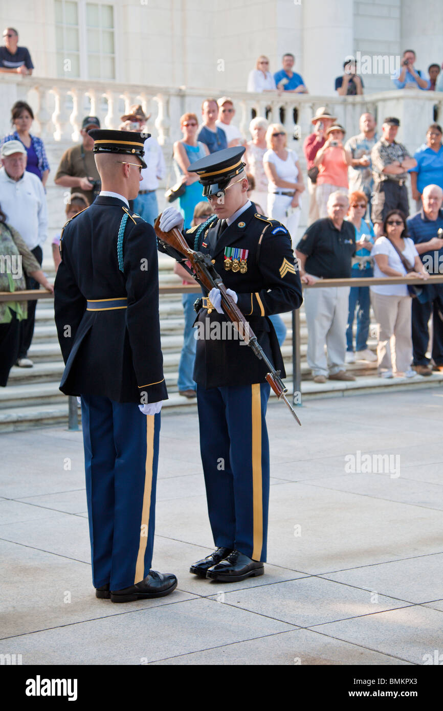 Arlington VA - Sept 2009 - Changing of the Guard ceremony at the ...