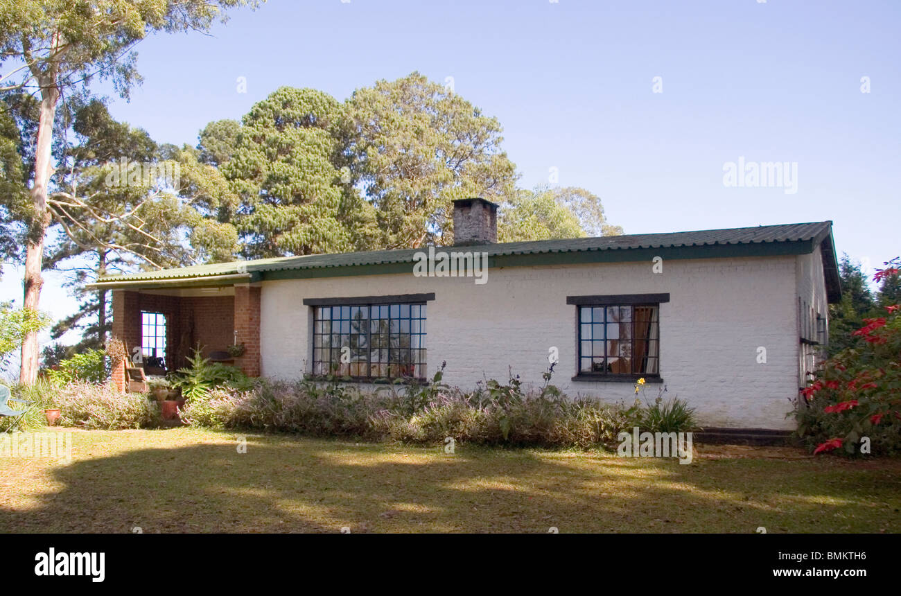 Africa; Malawi; Zomba; Front view of Zomba Mountain Lodge Stock Photo ...