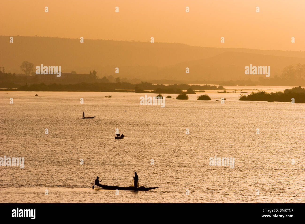 Mali, Bamako. Niger River at dawn Stock Photo - Alamy