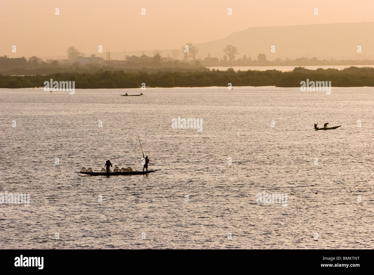 Mali, Bamako. Niger River at dawn Stock Photo - Alamy
