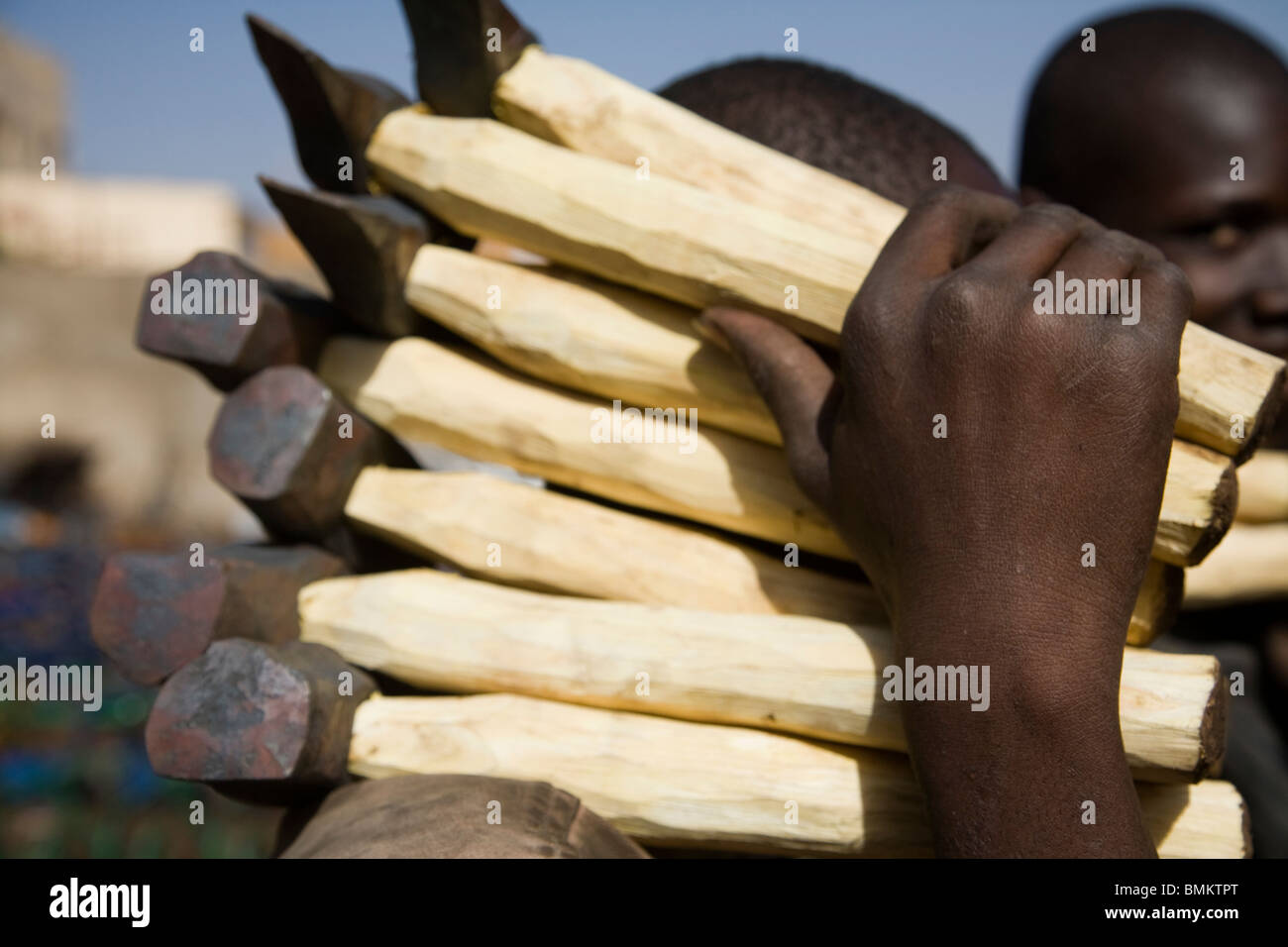 Mali, Bamako. Tools made from recycled metal Stock Photo - Alamy