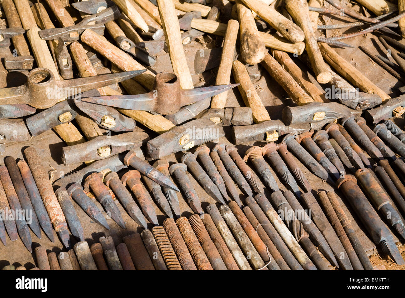 Mali, Bamako. Tools made from recycled metal Stock Photo - Alamy