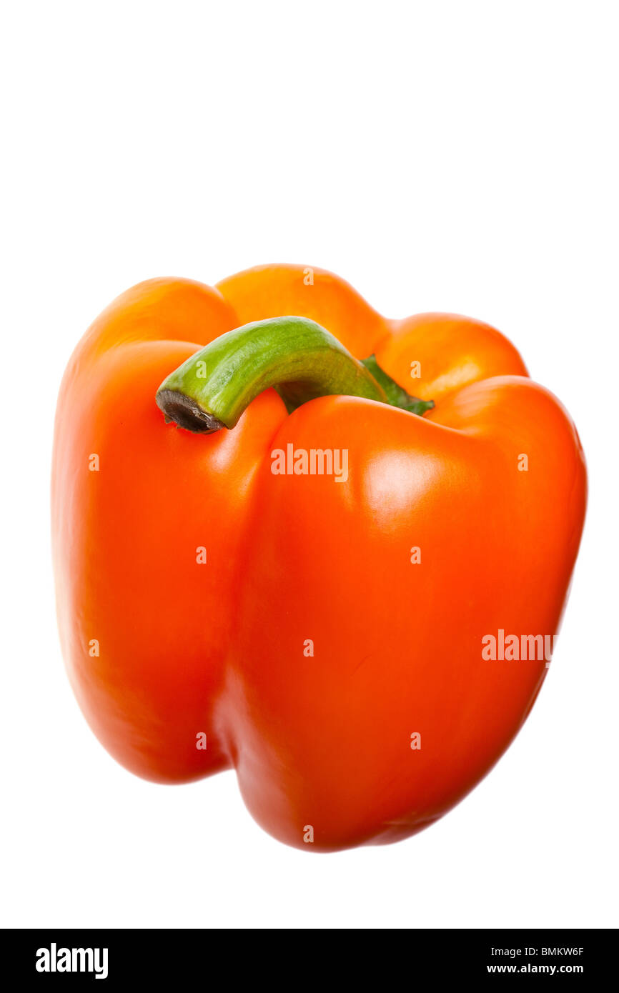 Red pepper isolated on white background Stock Photo - Alamy