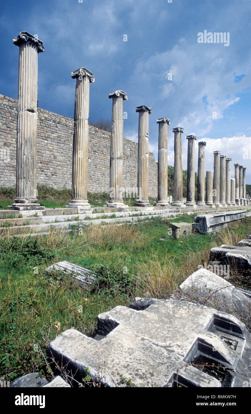 ASKLEPIEION, AKLEPIEION, RUINS, PERGAMON, BERGAMA, TURKEY Stock Photo ...
