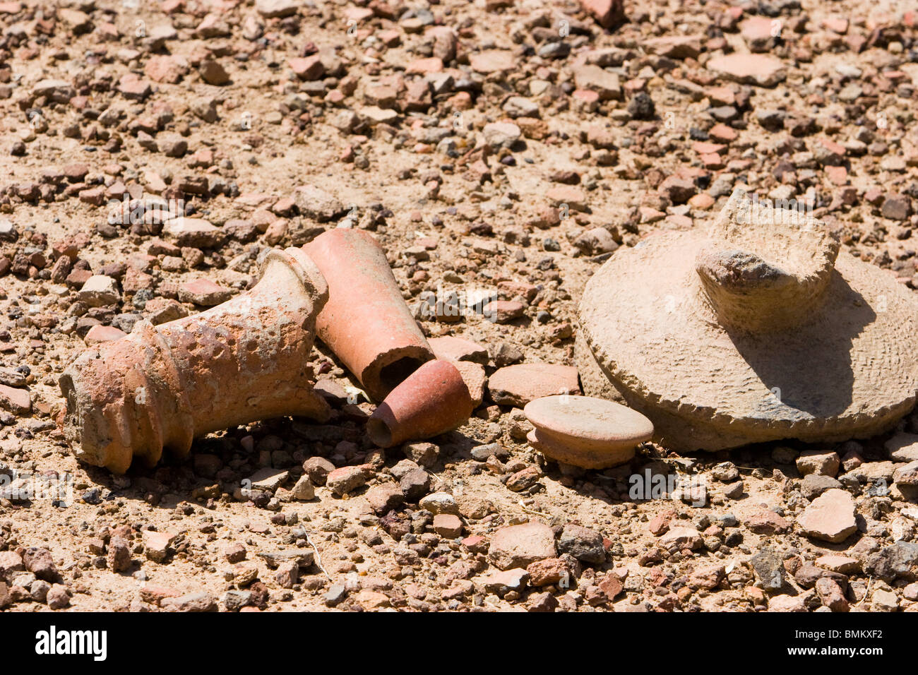 Mali, Djenne, Djenne-Djeno Archaeological Site. Pottery remains Stock ...