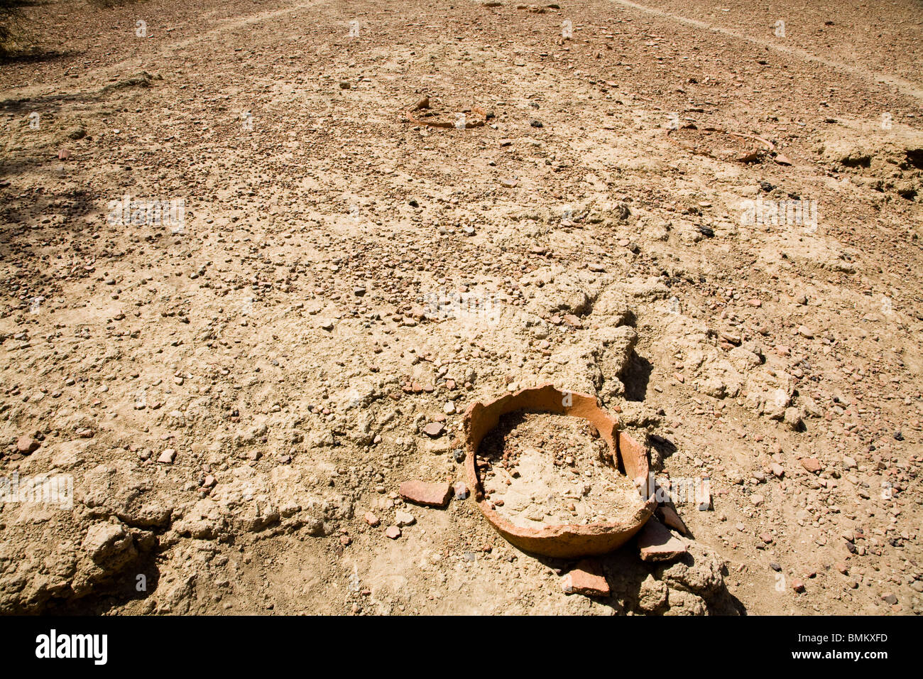 Mali, Djenne, Djenne-Djeno Archaeological Site. Pottery remains Stock ...