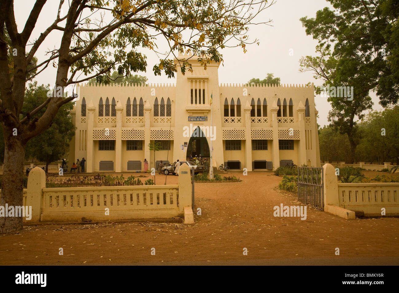 Mali, Segou. City Hall, located in a French Colonial mansion Stock ...