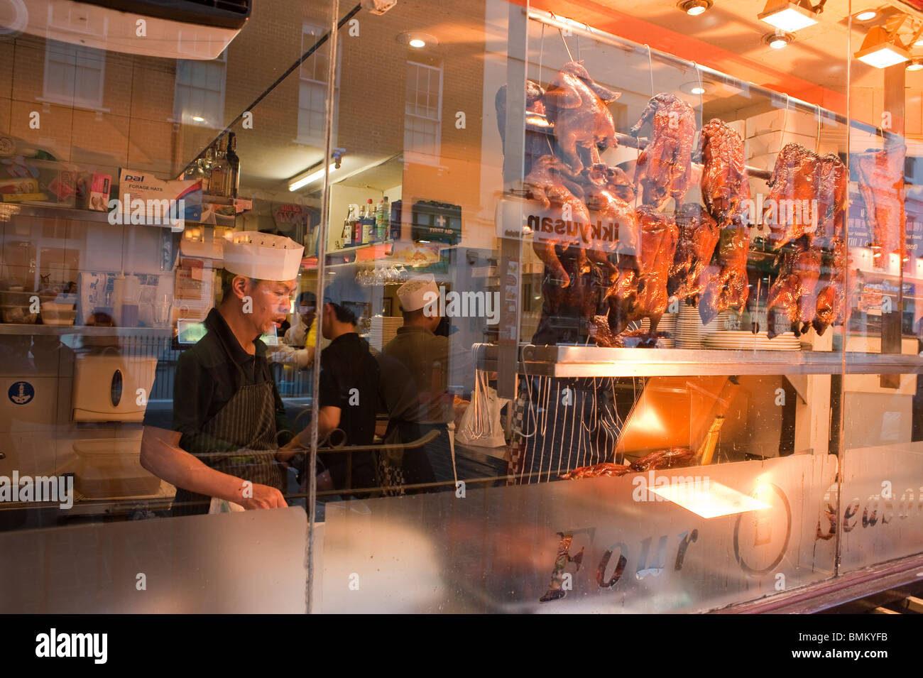 London Chinatown Restaurant Window Display High Resolution Stock ...