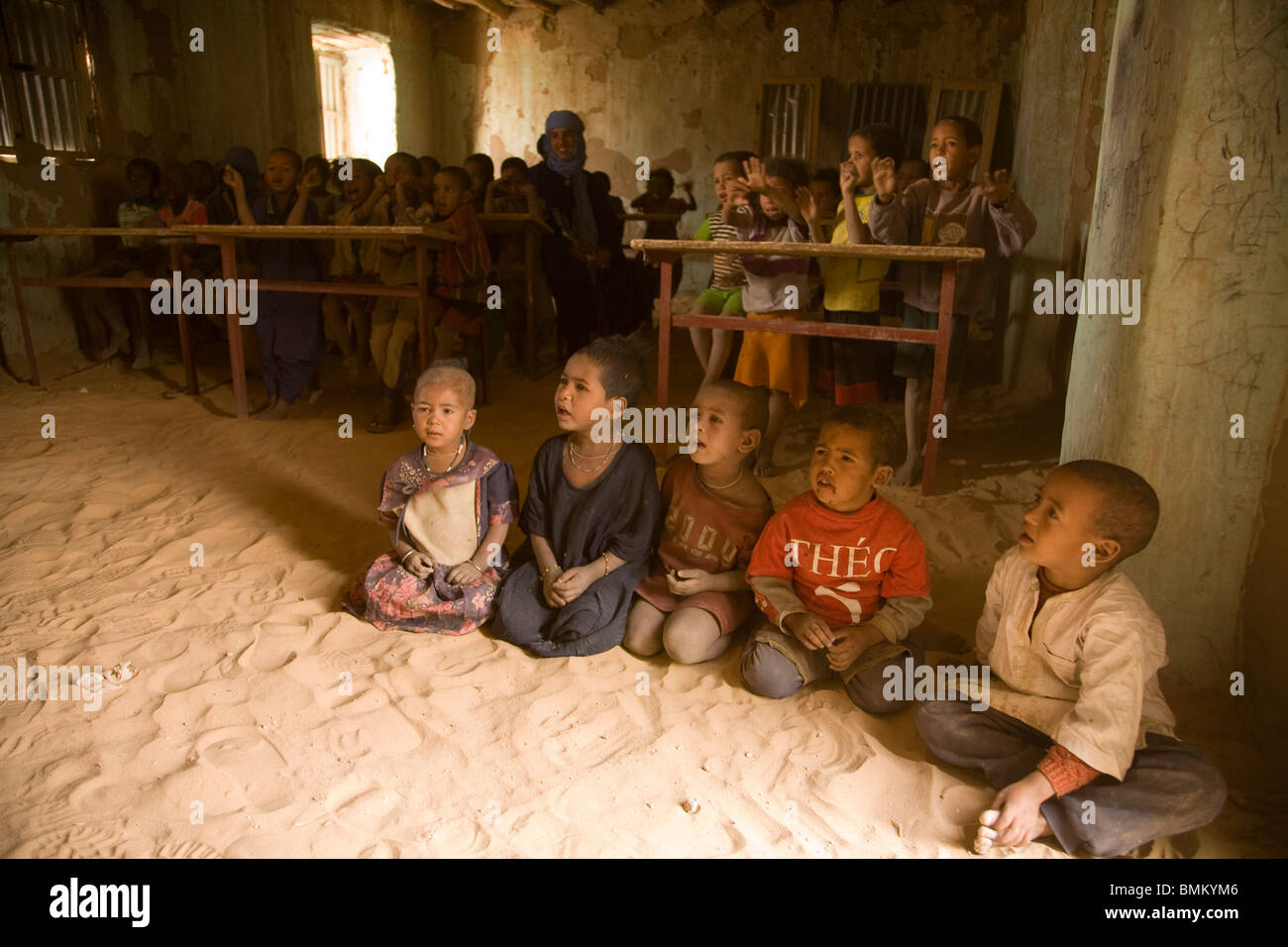 Mali. Tuareg children in a primary school Stock Photo - Alamy
